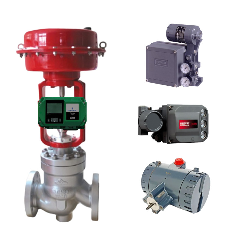 Stock Emerson Fisher válvula de controlo pneumático de alta qualidade ...